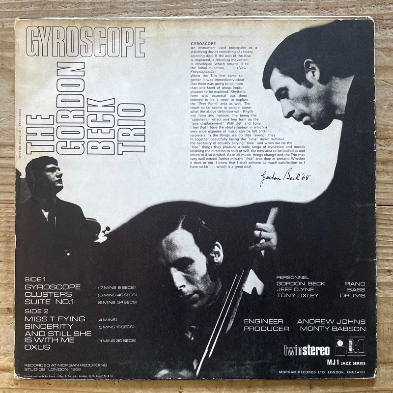 GORDON BECK TRIO / GYROSCOPE - UK Morgan Original – ALORECORD