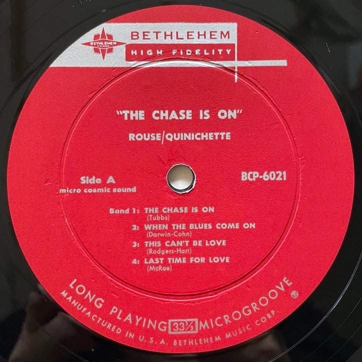 CHARLIE ROUSE - PAUL QUINICHETTE / THE CHASE IS ON - US Bethlehem orig ...