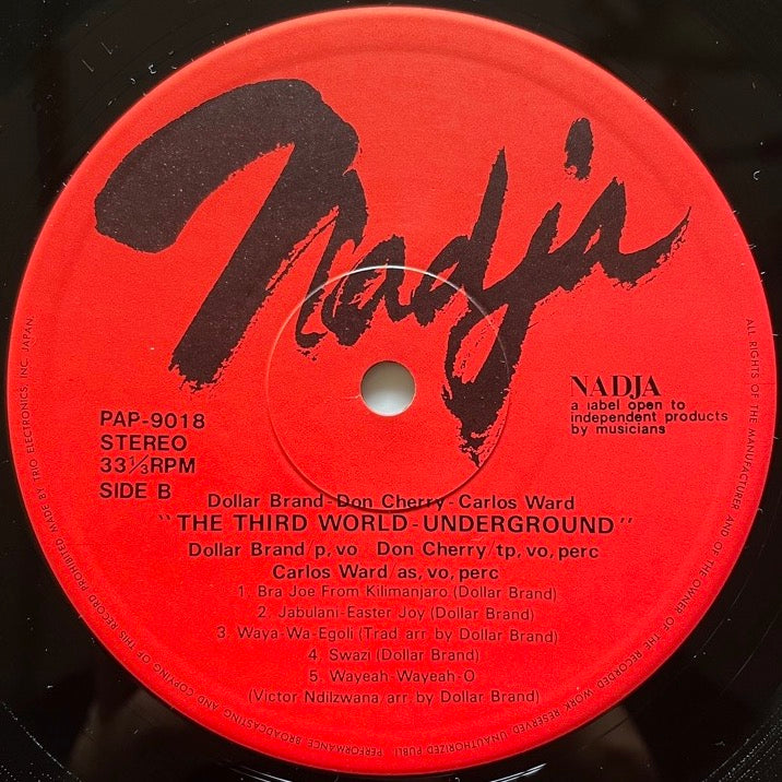 DOLLAR BRAND - DON CHERRY - CARLOS WARD / THE THIRD WORLD - UNDERGROUN ...