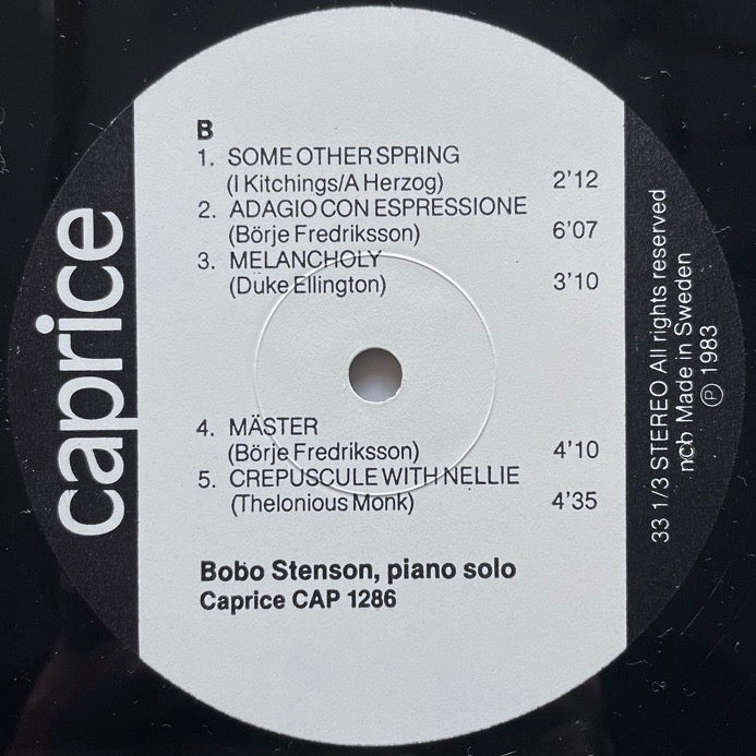 BOBO STENSON / THE SOUNDS AROUND THE HOUSE - Swedish Caprice original ...