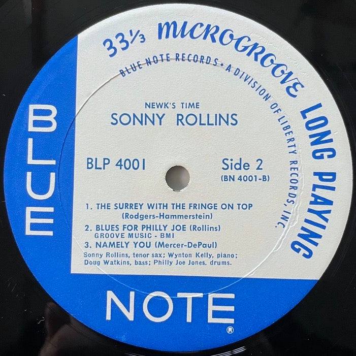 SONNY ROLLINS / NEWK'S TIME - US Blue Note Liberty MONO RVG – ALORECORD