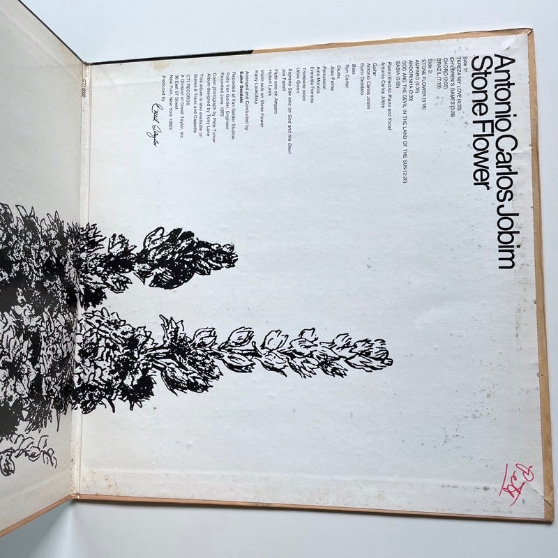 ANTONIO CARLOS JOBIM / STONE FLOWER - US CTI Original – ALORECORD